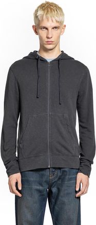 James Perse Vintage French Terry Zip Up Hoodie