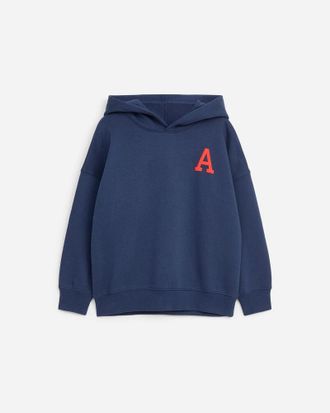 Arket Schweres Kapuzensweatshirt -Blau
