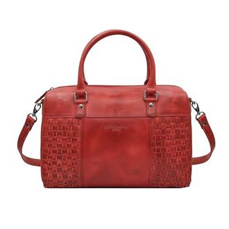Zerimar | Sac &agrave; main d&eacute;contract&eacute; pour femme | Sac bandouli&egrave;re compact &agrave; plusieurs compartiments | Id&eacute;al au quotidien, en voyage ou au travail | Couleur Rouge 