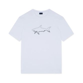 Paul & Shark Homme, Tops, Blanc, Taille: 2XL T-Chemises