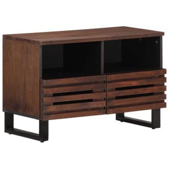 vidaXL Vidaxl - Meuble tv marron 70x34x46 cm bois massif de manguier