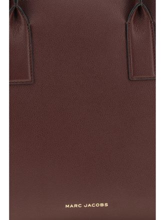 Marc Jacobs Calfskin Leather Tote Bag - Brown