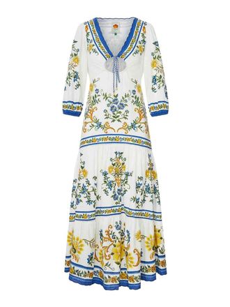 Farm Rio Maxi Robe - Blanc