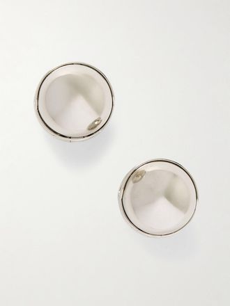 Alaia Sphere Silberfarbene Ohrringe