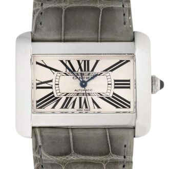 Cartier Montre pour femme Tank Divan Pre-owned - Femme - Pre-owned - Gris - Taille: ONE Size