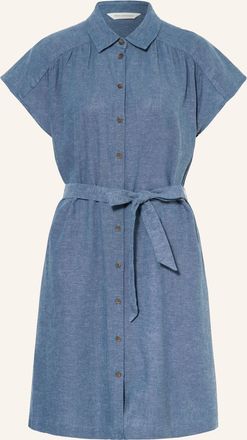 Moss Copenhagen Msch Copenhagen Hemdblusenkleid Mschviana Ginia Mit Leinen blau