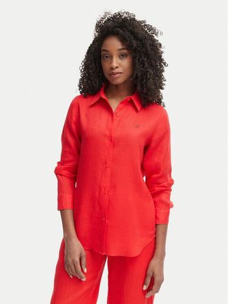 Tommy Hilfiger Hemd WW0WW44679 Rot Regular Fit