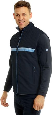 Island Green Herren Wattierte Steppweste Weste Weste (1er Pack), navy, 3XL