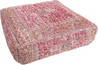 Invicta Interior Orientalisches Bodenkissen XL Old MARRAKESCH 70cm rot florales Muster Sitzkissen Kissen