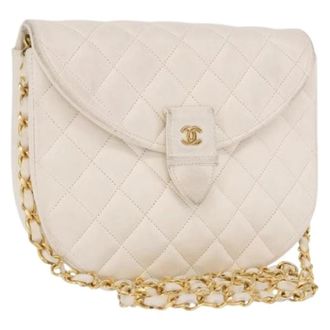 Chanel Pre-owned Vintage Lambskin Schultertasche - - Pre-owned - Damen - Wei&szlig; - ONE SIZE