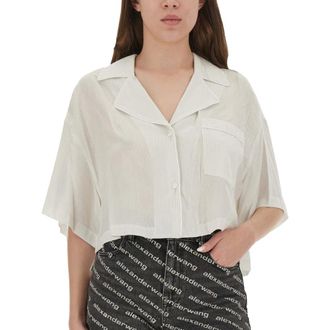 Alexander Wang Femme, Blouses et Chemises, Blanc, Taille: 38 FR Chemises