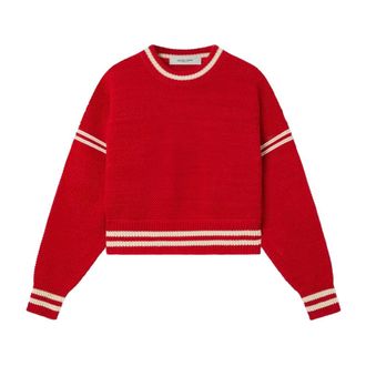Golden Goose Round-Neck Strickwaren - - Knitwear - Damen - Rot - S