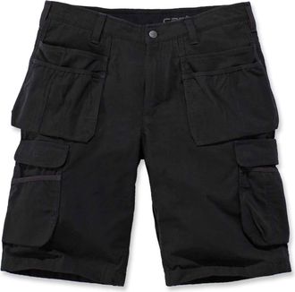 Carhartt Work in Progress Herren Rugged Flex Relaxed Fit Ripstop Cargo-Arbeitsshorts mit Mehreren Taschen, Schwarz, W32