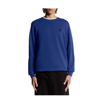 Lyle & Scott Rundhals-Sweatshirt aus Baumwolle mit langen &Auml;rmeln - - Sweatshirts & Hoodies - Herren - Blau - XL