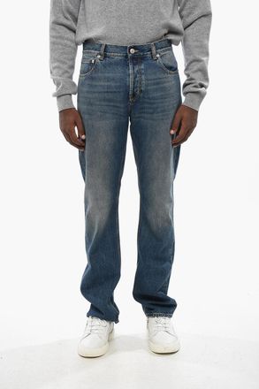 Alexander McQueen Jeans mit geradem Bein und bedruckter Ges&auml;&szlig;tasche 21cm Alexander McQueen