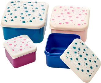 Rice Splash Aquarelle Lebensmittelbehälter, 4 Stück