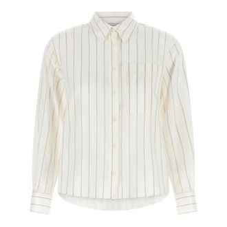 PESERICO Seidenmischungshemd - - Blouses & Shirts - Damen - Beige - S