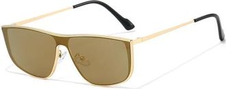 Generic Lunettes De Soleil D&eacute;coratives En M&eacute;tal For Homme Et Femme, Id&eacute;ales For Lext&eacute;rieur, Les Vacances La Conduite(Brown)