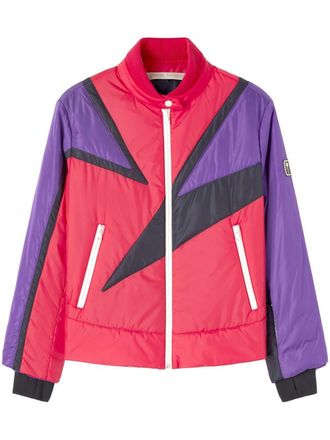 Palm Angels veste de ski Thunderbolt &agrave; design colour block - Rose