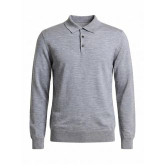 PESERICO Polo en Laine Vierge - Homme - Pulls - Gris - Taille: 2XL