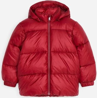 Arket Gef&uuml;tterte Steppjacke -Rot