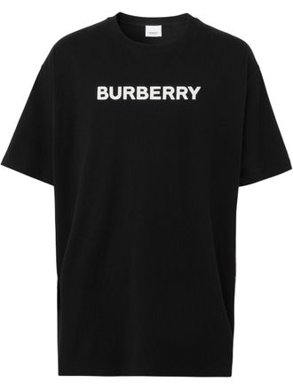 Burberry t-shirt à logo imprimé - Noir
