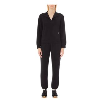 Liu Jo Femme, Sport, Noir, Taille: 38 FR Jersey Jumpsuit