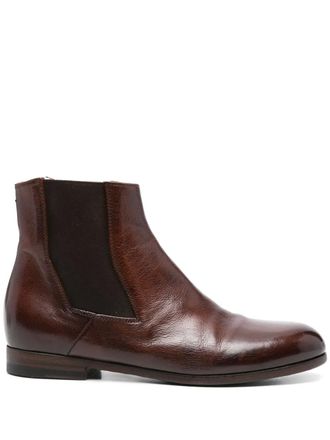 Pantanetti bottines en cuir - Marron