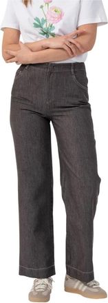 Kocca Femme, Jeans, Brun, Taille: 38 FR Pantaloni Wide Leg a Vita Alta