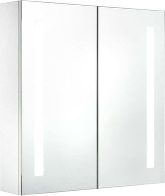 vidaXL LED-Spiegelschrank 60x14x62 cm Vidaxl Weiß