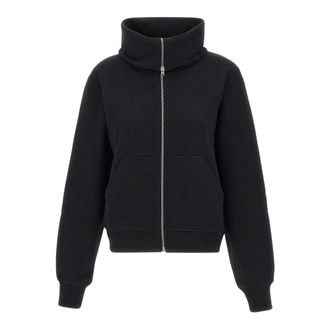 7 For All Mankind High Neck Zip Hoodie - - Sweatshirts & Hoodies - Damen - Schwarzk - XS