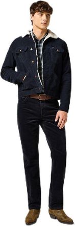 Wrangler Mens 124MJ Sherpa Jacket, Black, Small