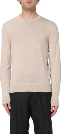 Tom Ford Homme, Pulls, Beige, Taille: XL Pull ras du cou en laine mérinos