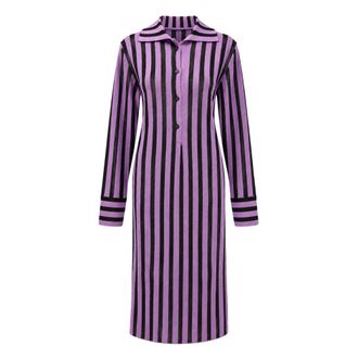Akep Robe Courte Tricot&eacute;e - Femme - Robes - Violet - Taille: 38 FR