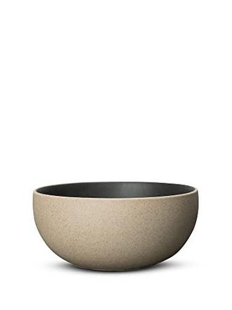 By On ByOn Fumiko Schüssel in der Farbe: Beige, aus Porzellan hergestellt, Maße: ø14,5x6cm, 5288200603