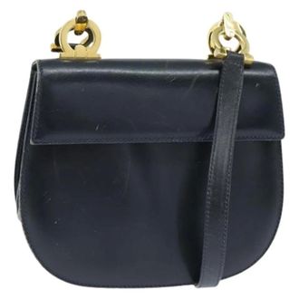 Ferragamo Sac bandouli&egrave;re en cuir Pre-owned - Femme - Pre-owned - Bleu - Taille: ONE Size
