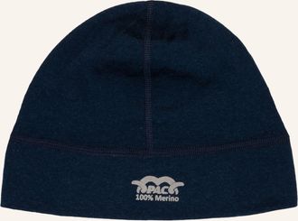 P.A.C. M&uuml;tze Aus Merinowolle blau