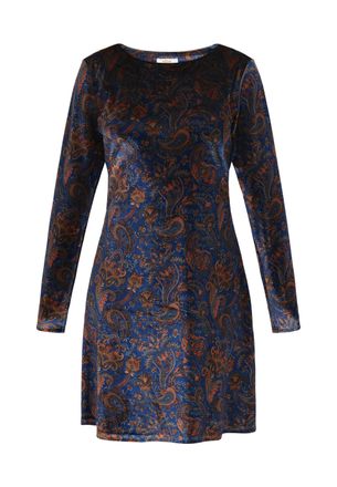 Usha Kleid Frauen blau mehrfarbig