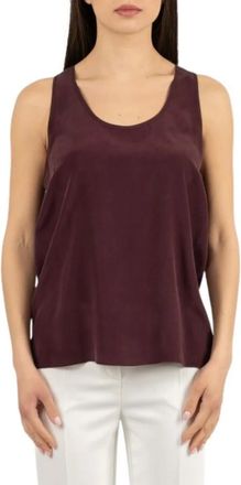 Pinko Pinko, Femme, Tops, Rouge, Taille: 42 FR Canottiera