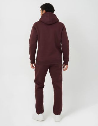 Brave Soul ensemble hoodie et pantalon de jogging &agrave; encolure crois&eacute;e bordeaux-Rouge