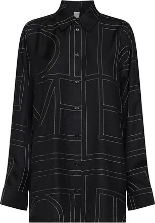 Toteme Femme, Blouses et Chemises, Noir, Taille: 42 FR Toteme Chemises Clear Blue