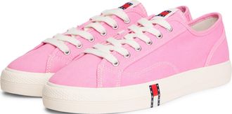 Tommy Jeans Plateausneaker TOMMY JEANS ARCHIVE Y2K, Damen, Gr. 37, rosa, Textil, unifarben, Schuhe Plateausneaker, Freizeitschuh, Halbschuh, Schn&uuml;rer im Retro-Loo