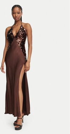 Bardot Bardot Coctailkleid Yve 59315DB6 Dunkelbraun Regular Fit