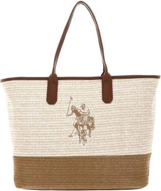 U.S.Polo Association sac shopper sac &agrave; &eacute;paule Pool Party Shopping Bag Natural &eacute;cru