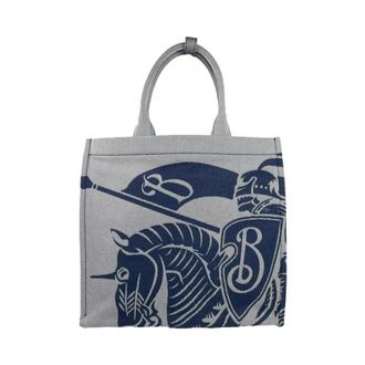 Burberry Ritter Logo Canvas Tote Tasche mit M&uuml;nztasche - - Bags - Damen - Grau - ONE SIZE