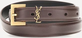 Saint Laurent Cassandre slim Belt Female 90