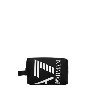 Emporio Armani Kulturbeutel mit gro&szlig;em Logo - - Bags - unisex - Schwarzk - ONE SIZE