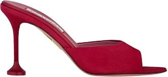 Aquazzura Femme, Chaussures, Rouge, Taille: 39 1/2 EU High Heel Sandales