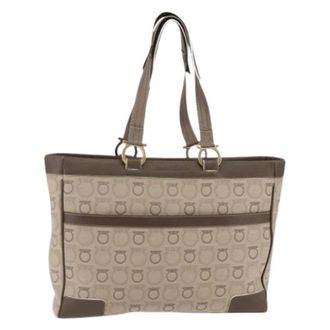 Ferragamo Pre-owned Leder Tote Bag - - Pre-owned - Damen - Beige - ONE SIZE