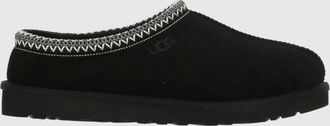 UGG Mules Tasman II en daim avec doublure en laine et surpiq&ucirc;res contrast&eacute;es